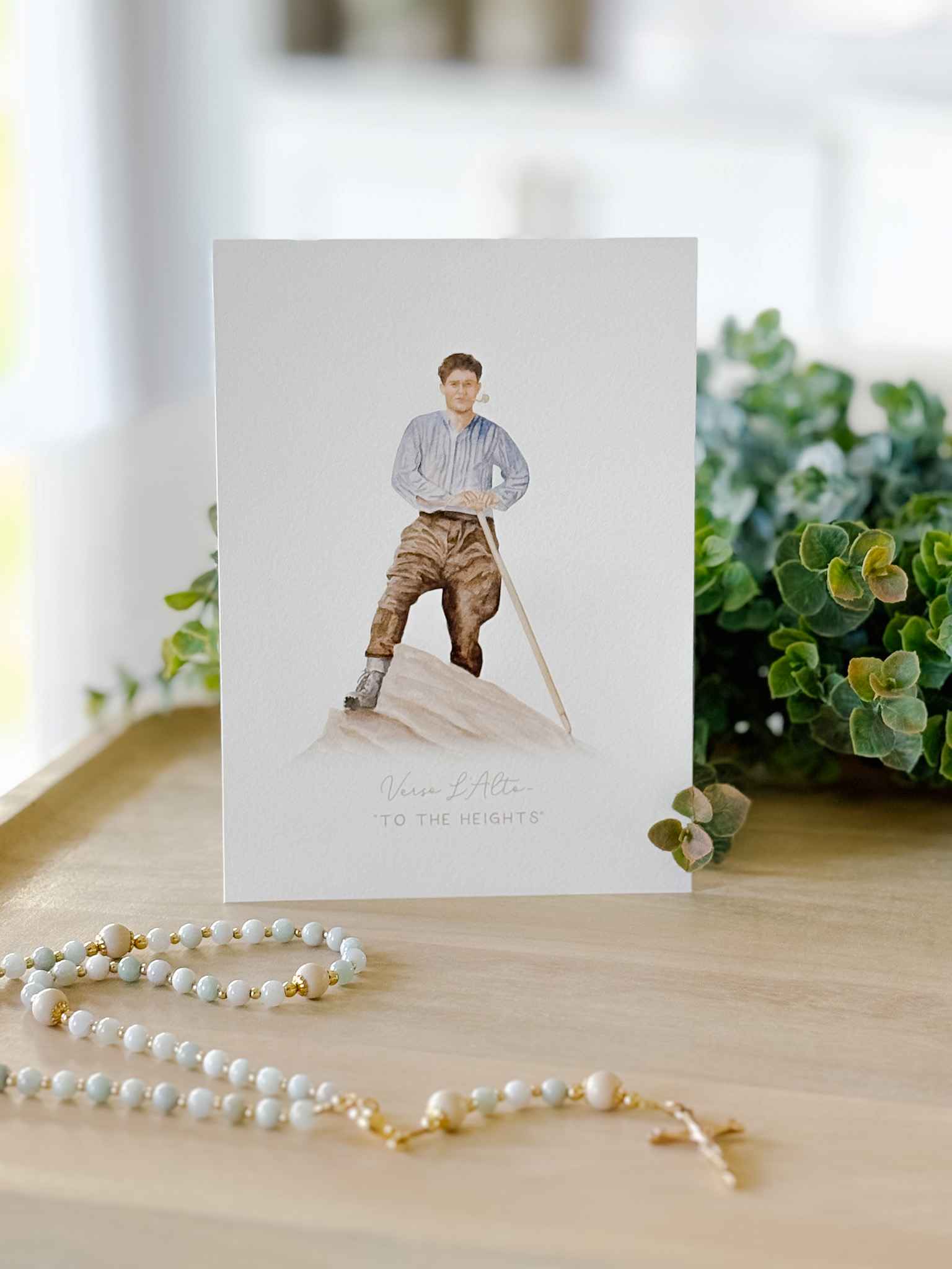 St. Pier Giorgio Frassati - Verso l'Alto - To the Heights - Art Print ...