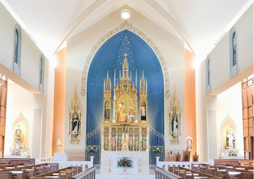 Inside Simple Catholic Church