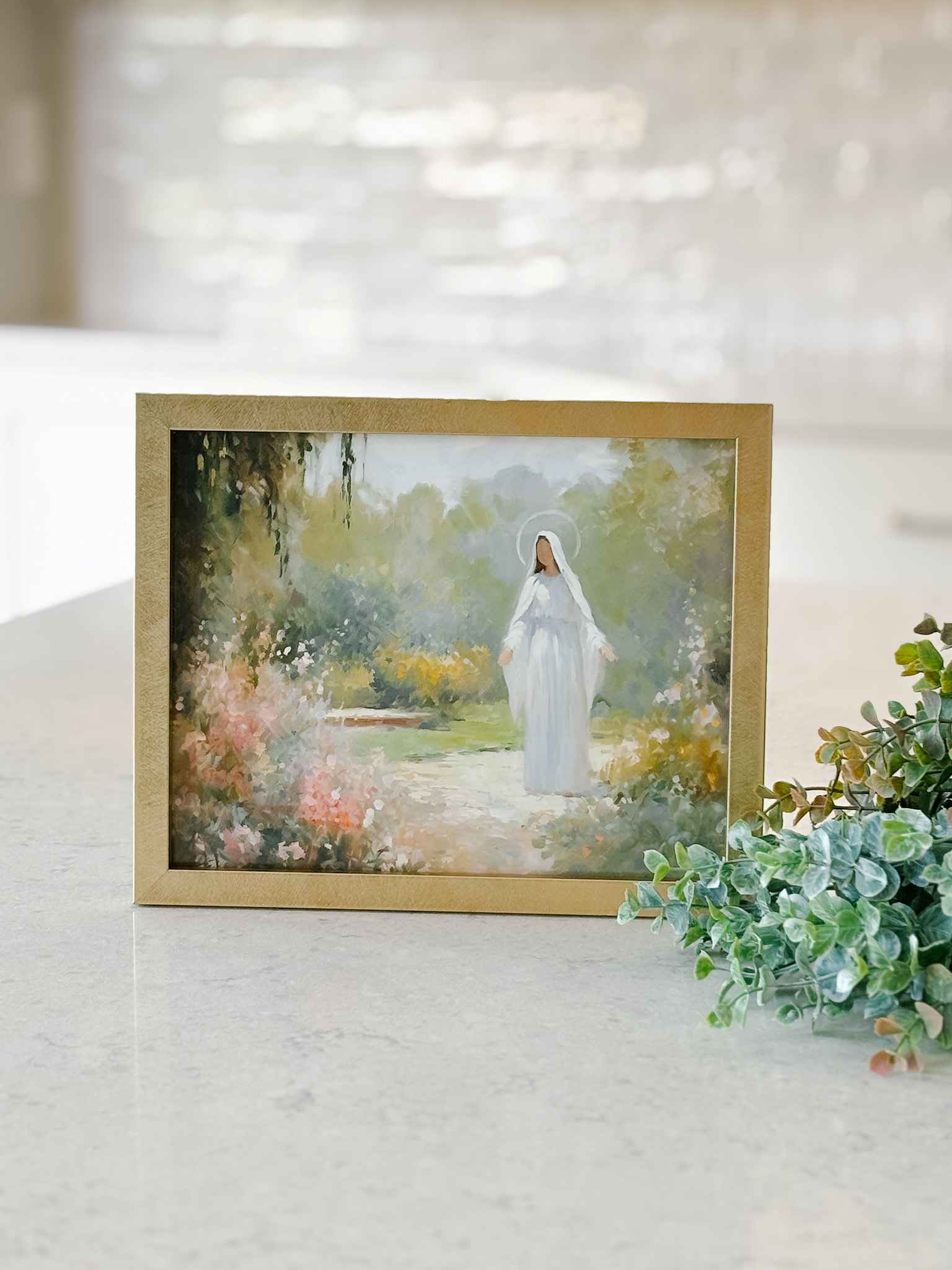 Mary in the Garden - Modern Art Print – House of Joppa